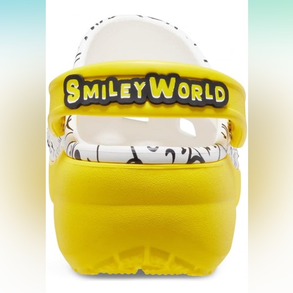 CROCS | Shoes | Crocs Smiley World Classic Platform Clogs Sandals Mules ...